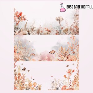 Coral Reef Borders, Ocean Borders, Ocean PNG Graphics, Underwater ...