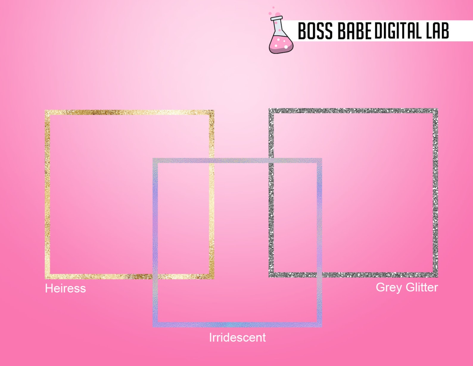 Glam and Glitz Frames Glitter Frames Clipart Glitter Clipart - Etsy