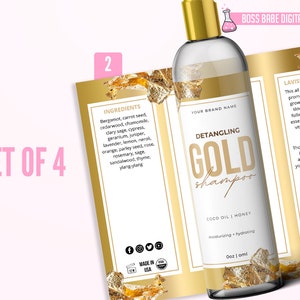 Shampoo Label Design, Do It Yourself Shampoo Label Design, DIY Shampoo ...