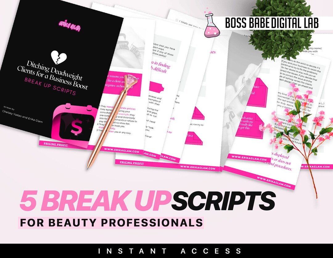 Client Break up Script Template for Beauty Business, Client Break up ...