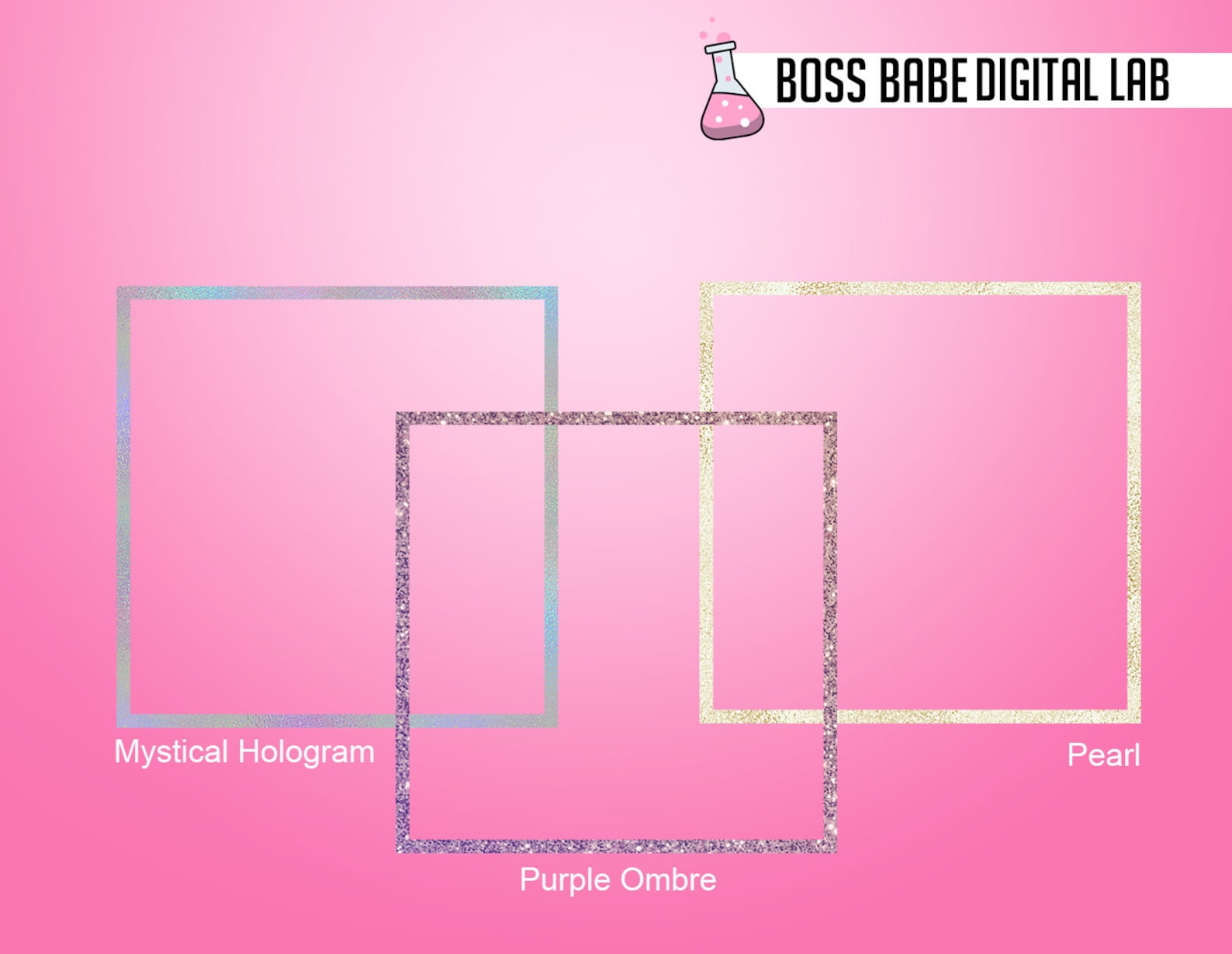 Glam and Glitz Frames Glitter Frames Clipart Glitter Clipart - Etsy