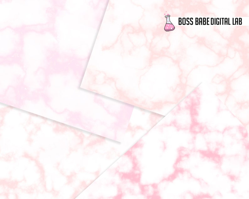 Seamless Pink Marble Digital Paper Pink Marble Paper Marble | Etsy
