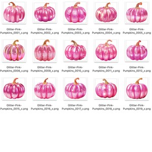 Glam Pink Pumpkin Clipart: pumpkins Clipart Glitter Pumpkins Clipart ...