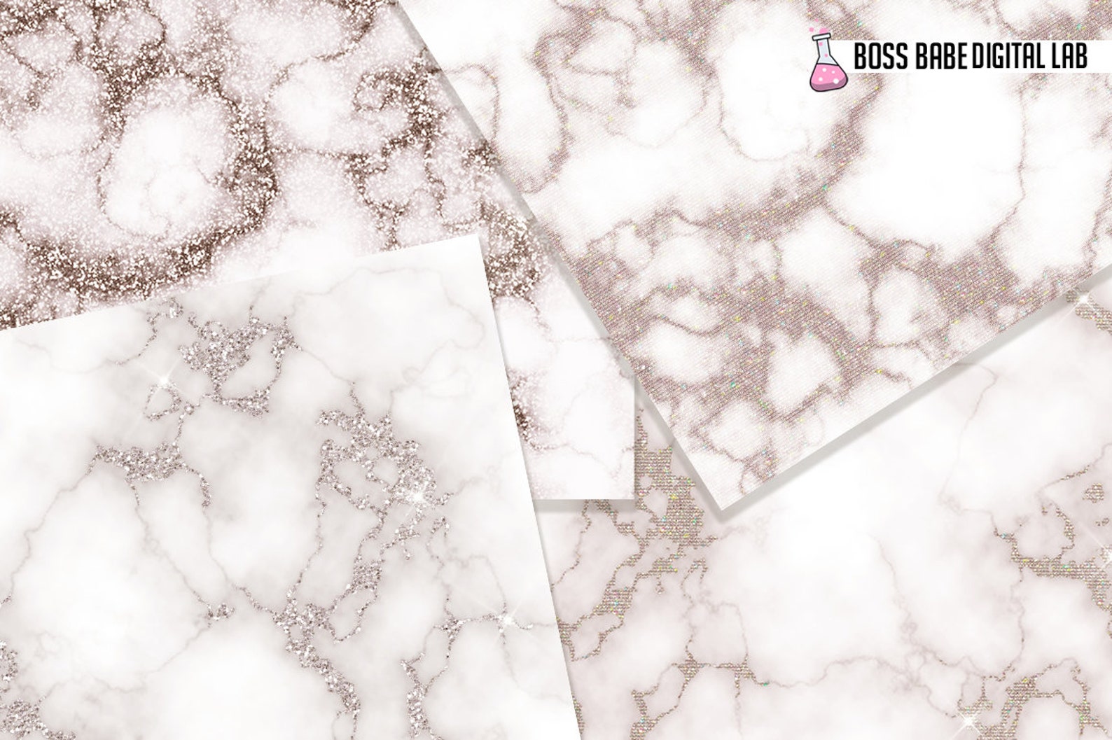 Champagne Glam Marble Digital Paper Champagne Marble Paper | Etsy