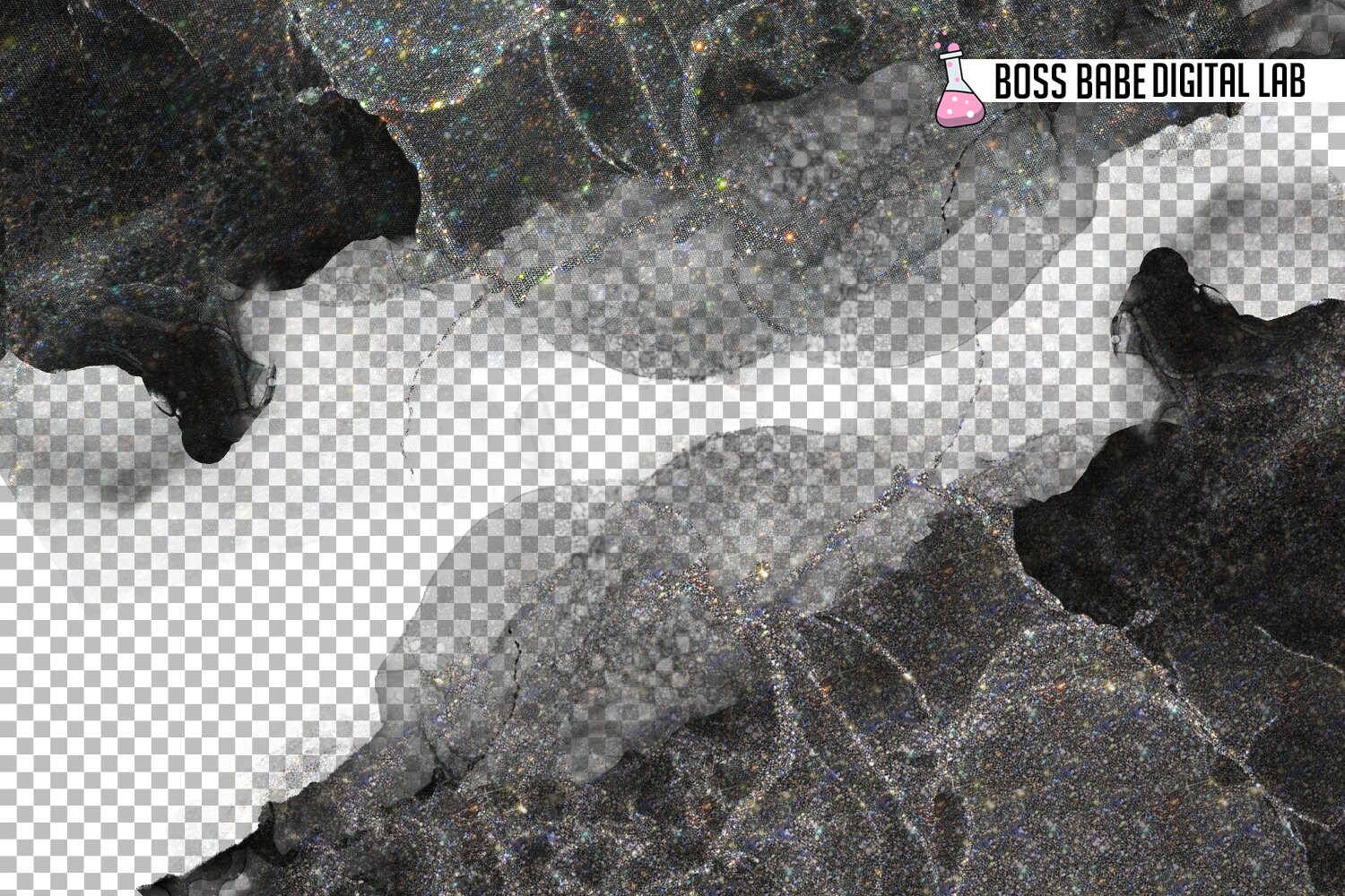 Glam Halloween Spooky Ink Borders Glitter Halloween Borders - Etsy