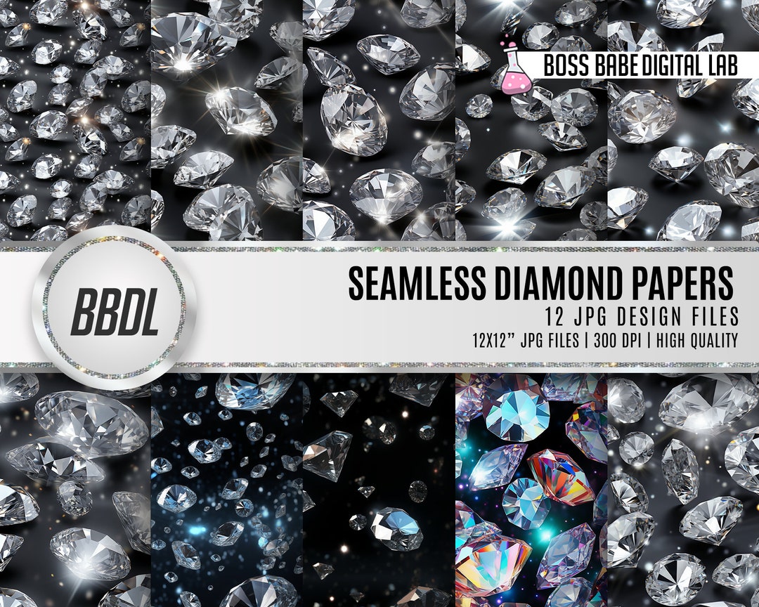 Diamond Textures | Shimmering Diamond Patterns | Diamond Seamless ...