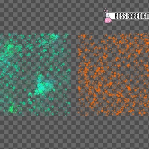 Multi Color Ink Splatter Overlays, Transparent PNG Digital Paint ...