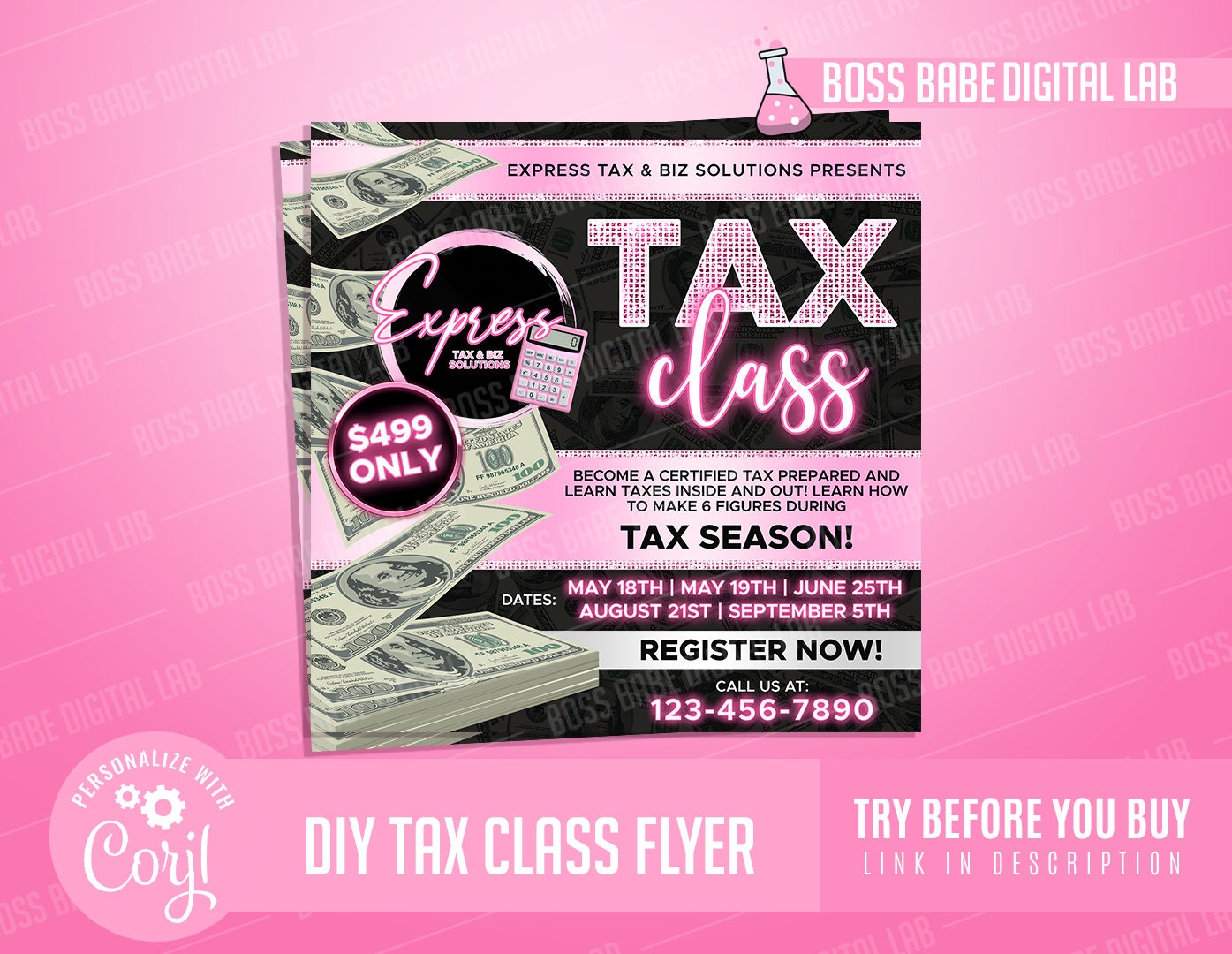 DIY Tax Season Flyer Tax Sale Instagram Template Tax Season - Etsy