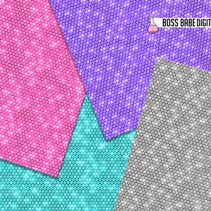 Multi Color Glam Diamonds, Multi Color Glam Digital Papers, 300 Dpi ...