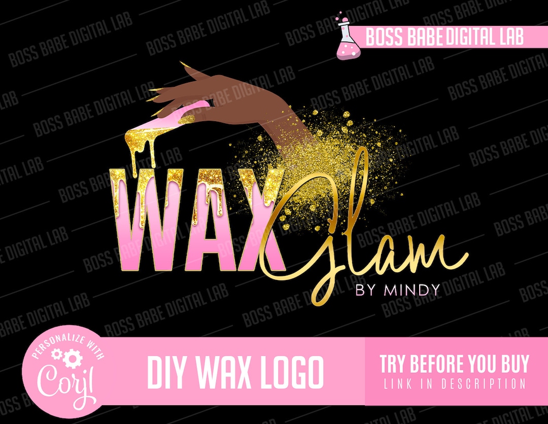 DIY Edit Yourself Wax Logo Design, Beauty Logo, Wax Specialist ...