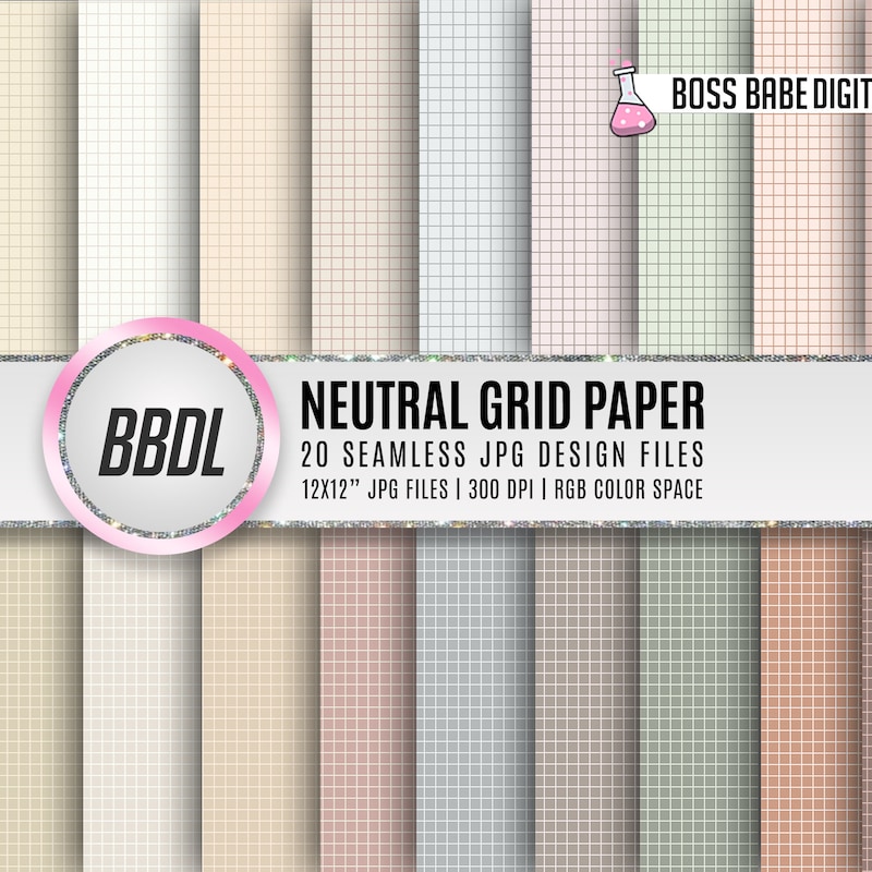 Grid Notebook - Etsy