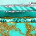 Glam Teal Tears Clipart, Glitter Teal Tear Borders Clipart, Glitter ...