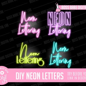 DIY Neon Lettering, Do It Yourself Neon Lettering, Create Your Own Neon ...