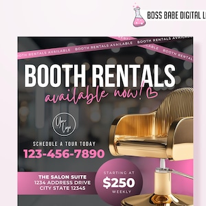 Salon Suite Flyer Canva, Now Leasing Salon Suites, Animated Template ...