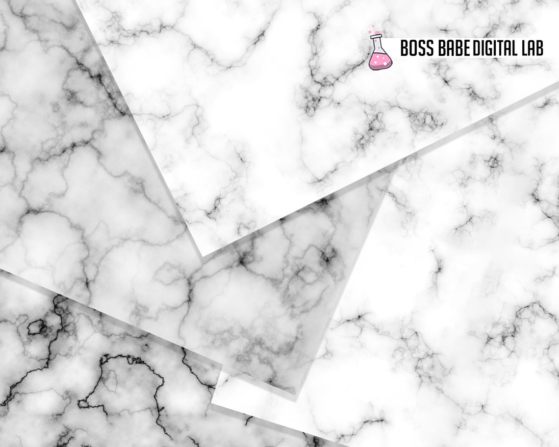 Seamless White Marble Digital Paper White Marble Paper | Etsy