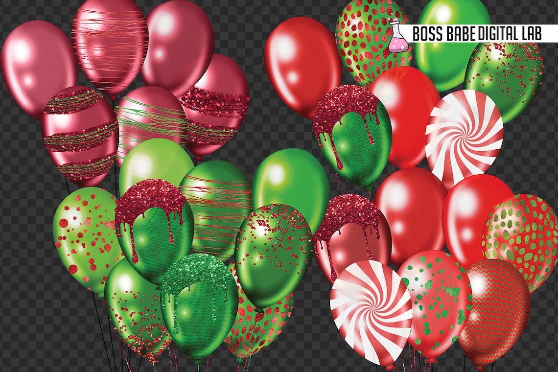 Christmas Balloon Clipart: "balloon Clipart" Christmas Clipart, Glitter ...