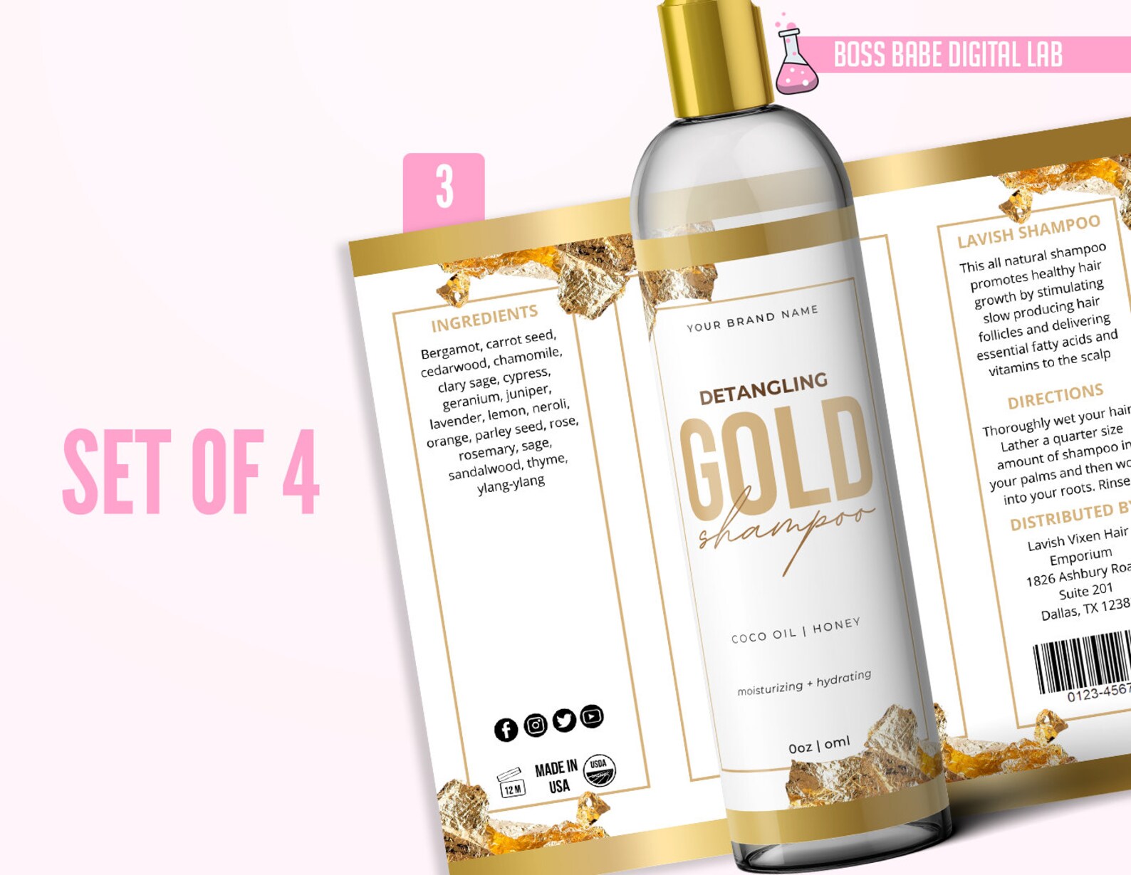 Shampoo Label Design Do It Yourself Shampoo Label Design DIY - Etsy