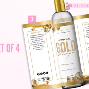 Shampoo Label Design, Do It Yourself Shampoo Label Design, DIY Shampoo ...