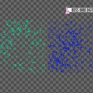 Multi Color Ink Splatter Overlays, Transparent PNG Digital Paint ...