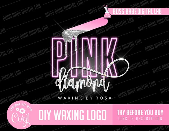 DIY Edit Yourself Wax Logo Design Beauty Logo Wax | Etsy