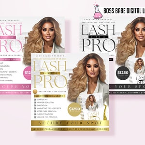 Lash Manual and Class Flyer | Lash Masterclass Flyer | Lash Class Flyer ...