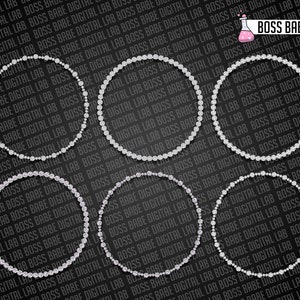 Glam Diamond Circle Frame Clipart, Diamond Design Elements, Diamond ...