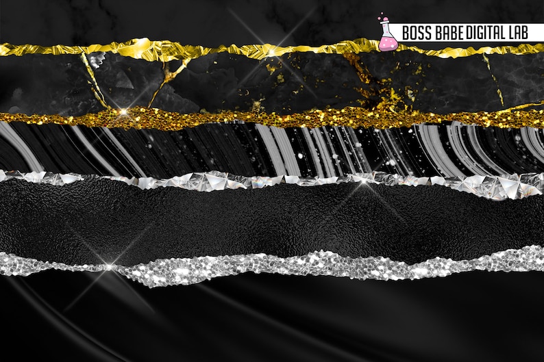 Glam Black Tears Clipart Glitter Black Tear Borders Clipart - Etsy