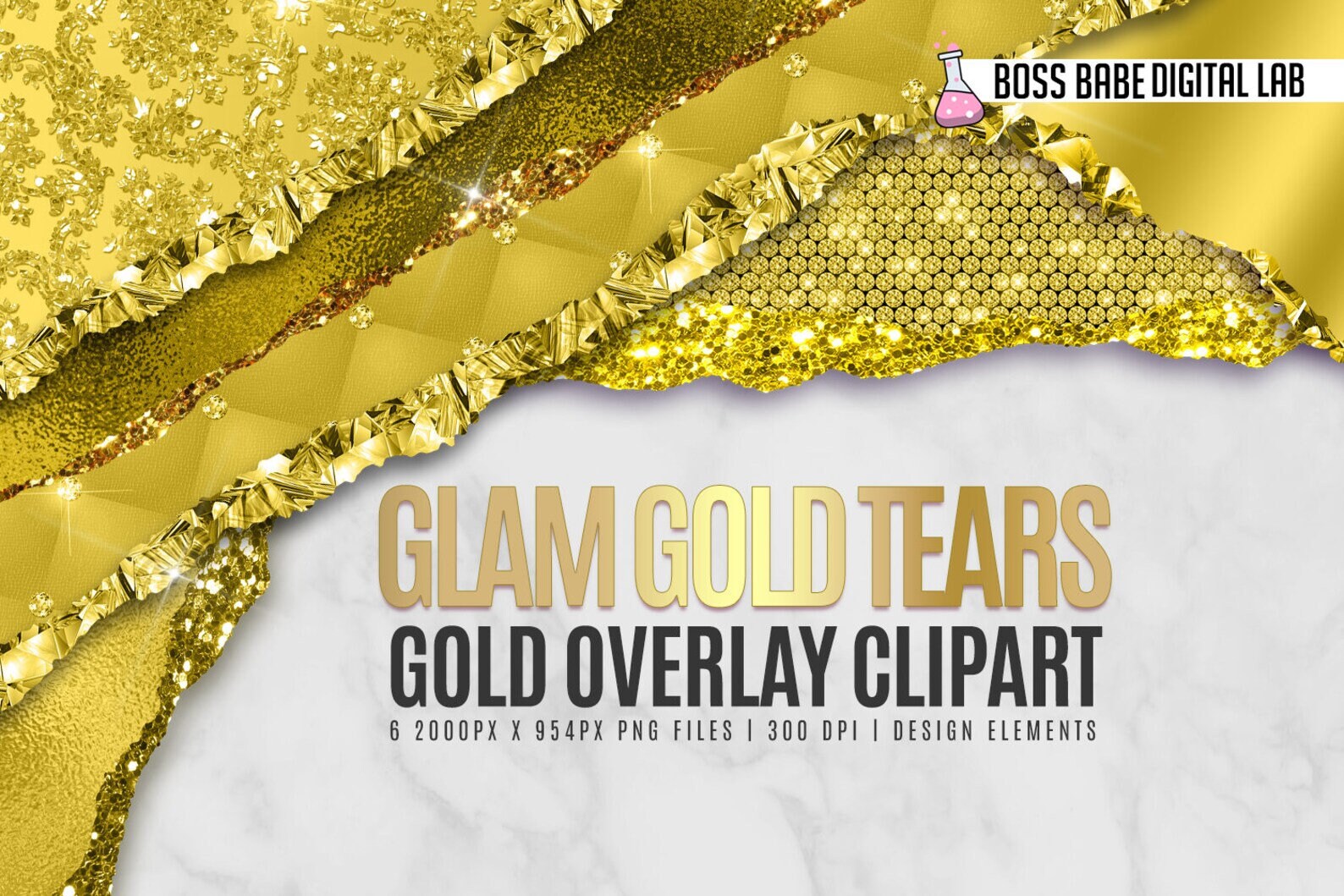 Glam Tears Clipart Bundle, Glitter Tear Borders Clipart Bundle, Glitter ...