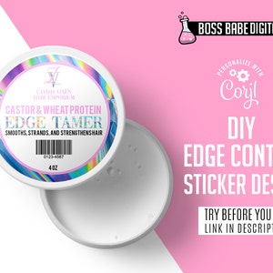 Edge Control Sticker Design, Do It Yourself Edge Control Sticker Design ...