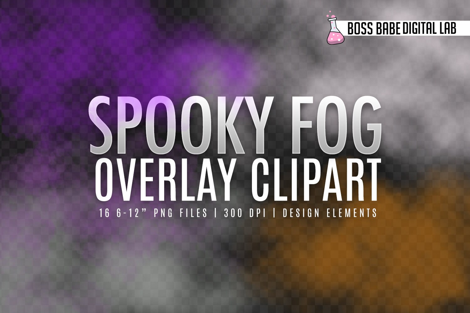 Spooky Fog Overlays Digital PNG Clip Art Images Halloween | Etsy Canada
