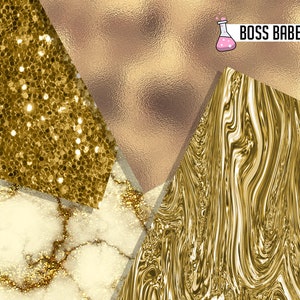 Gold Luxury Textures, Foil Digital Paper, Gold Foil, Gold Foil Digital ...