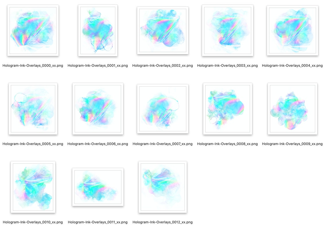 Hologram Ink Overlays Alcohol Ink Textures Clip Art - Etsy