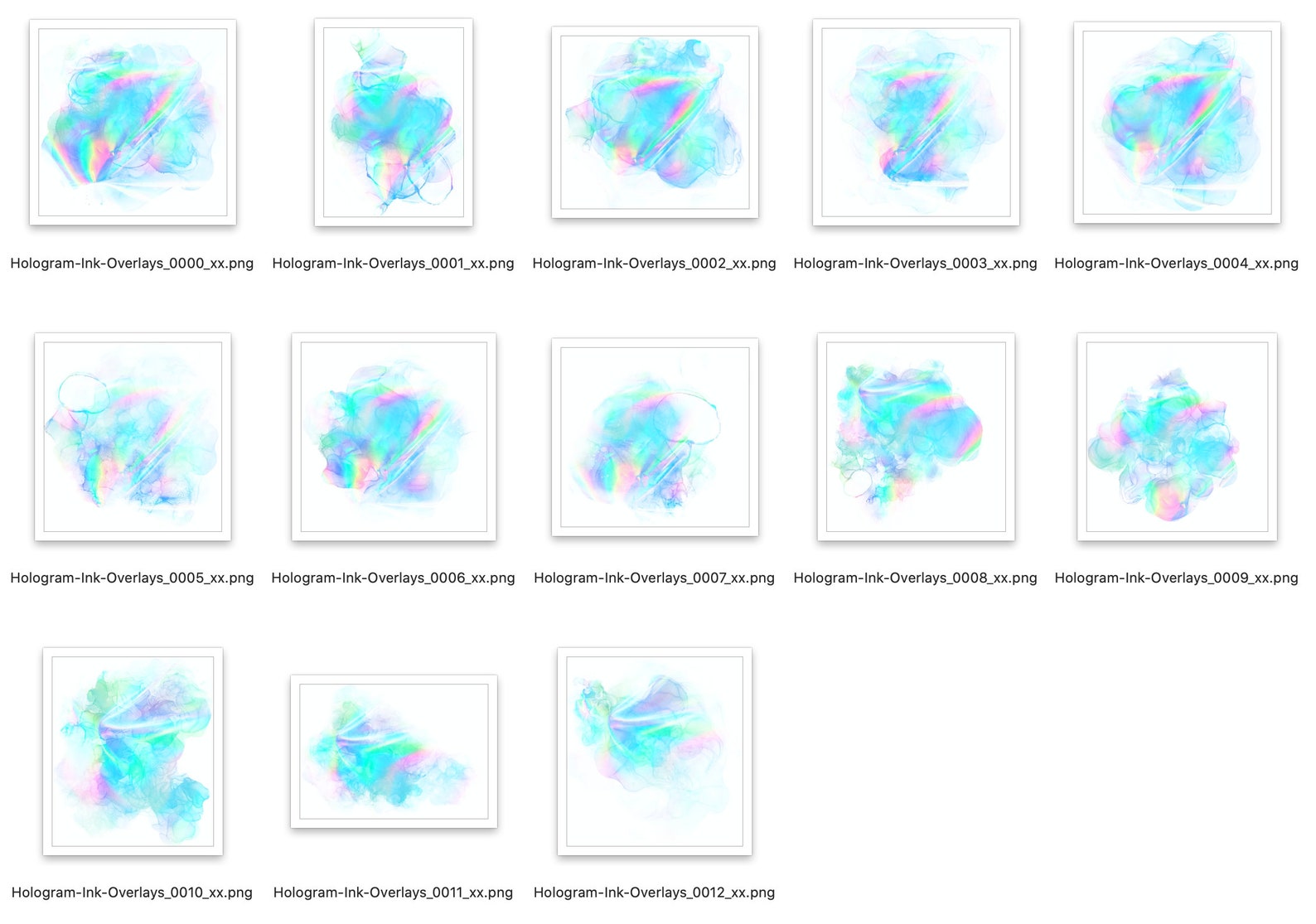 Hologram Ink Overlays Alcohol Ink Textures Clip Art - Etsy