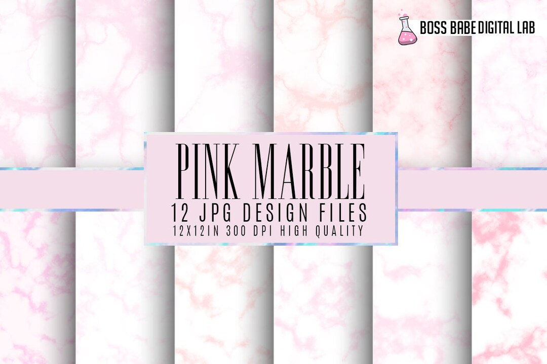 Pink Marble Digital Paper, Pink Marble Paper, Marble Paper, Pink Marble ...