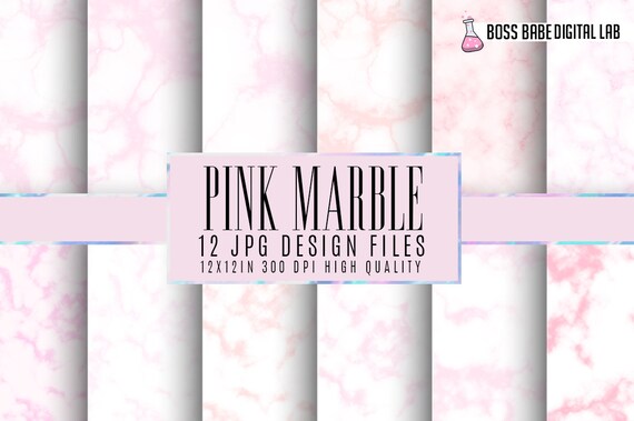 Pink Marble Digital Paper Pink Marble Paper Marble Paper - Etsy UK
