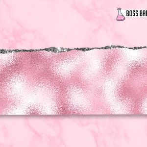 Glam Blush Pink and Silver Tears Clipart, Glitter Blush Pink Tear ...