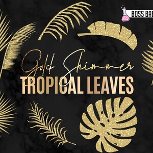 Tropical Leaves, Leaf Clipart, Tropical Clip Art,tropical Plants,rose ...