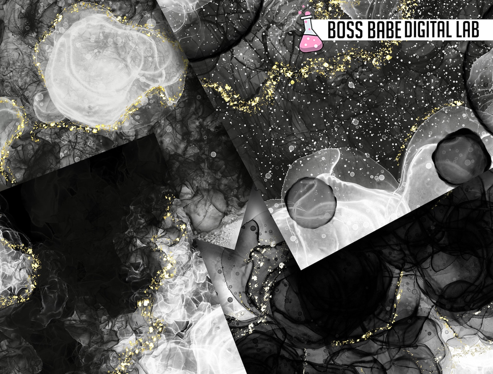 Alcohol Ink Abstract Digital Paper Alcohol Ink Abstract | Etsy