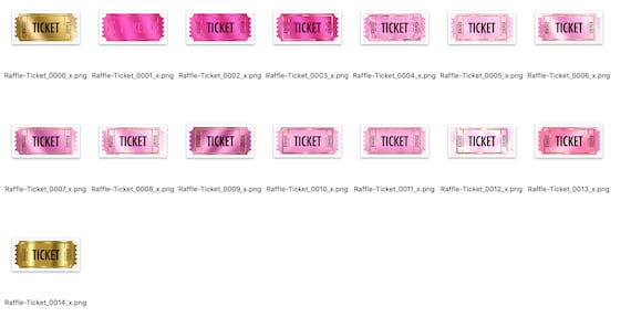 Raffle Ticket Png