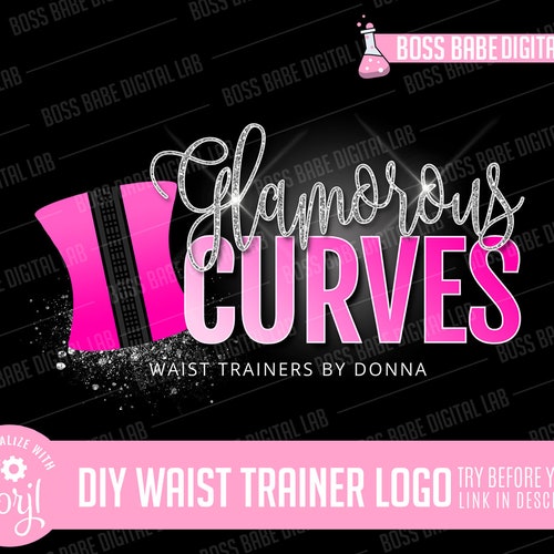 WAIST TRAINER LOGO Design Waist Training Cinched Logo Logo | Etsy