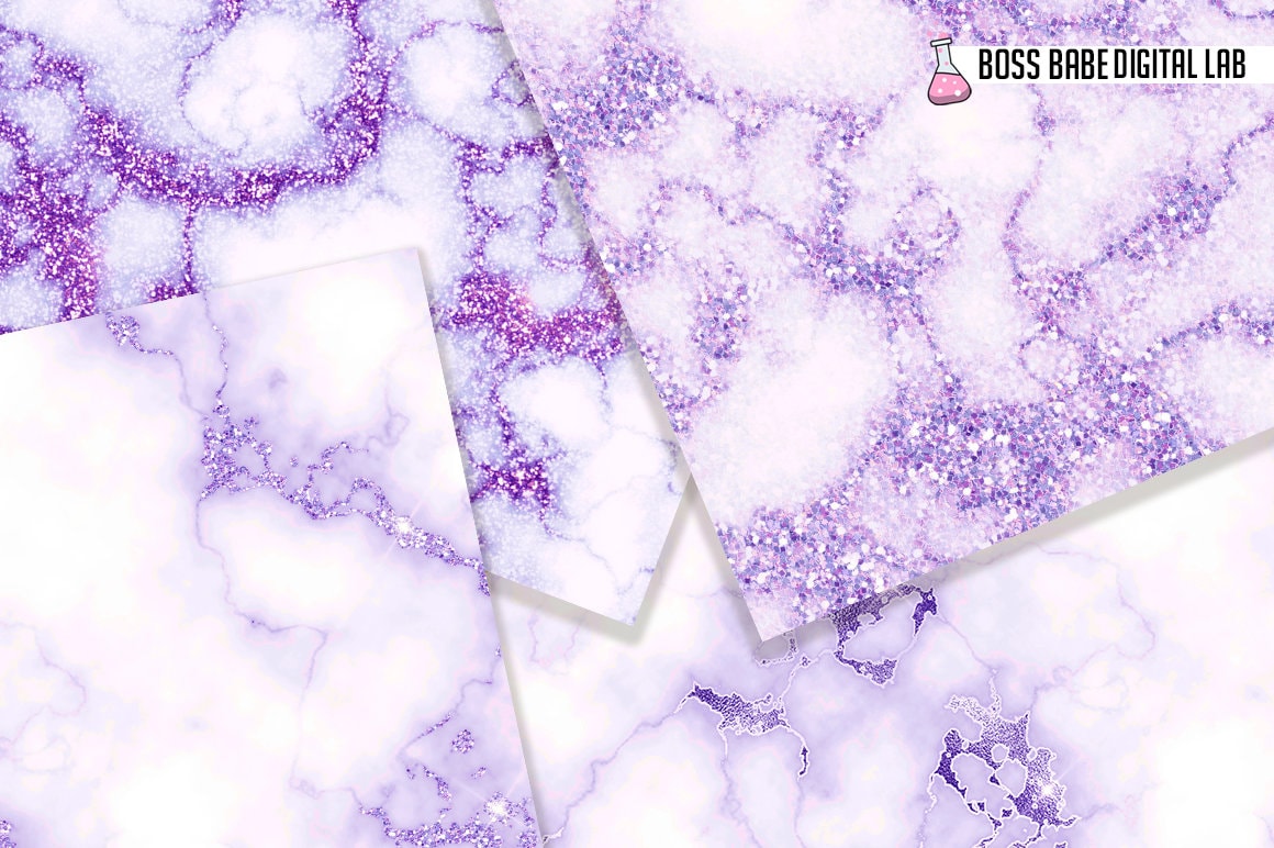 Purple Glam Marble Digital Paper Purple Glam Marble Paper - Etsy