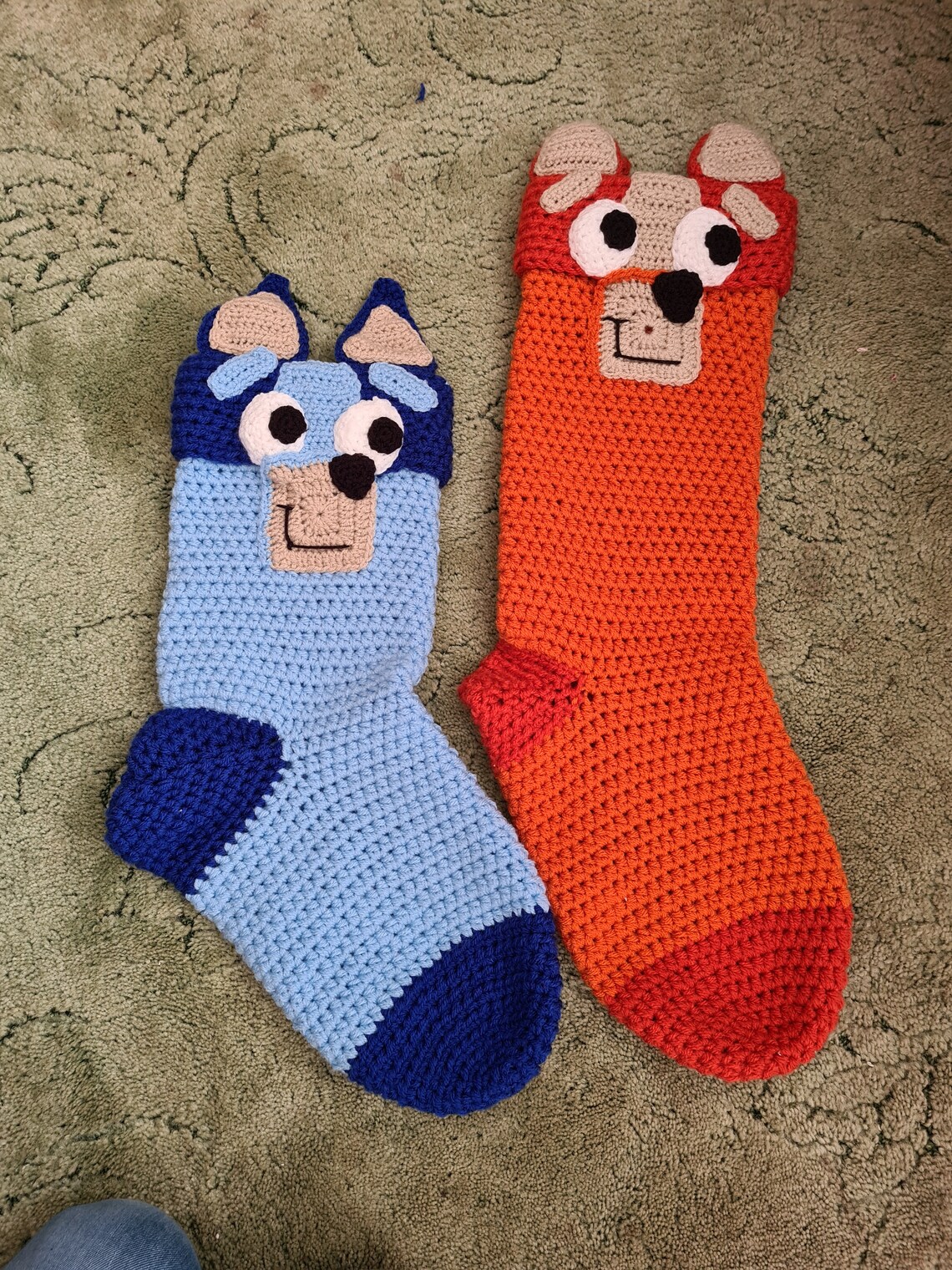 Bluey and Bingo Style Christmas Stockings - Etsy