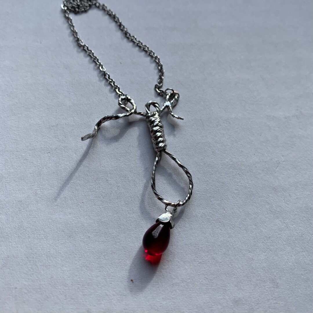 Noose Drop Bead Necklace - Etsy