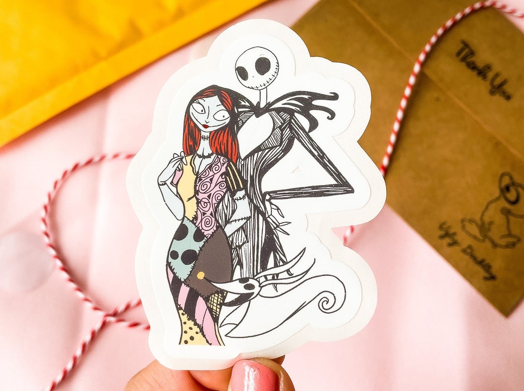 Jack and Sally Sticker - Etsy