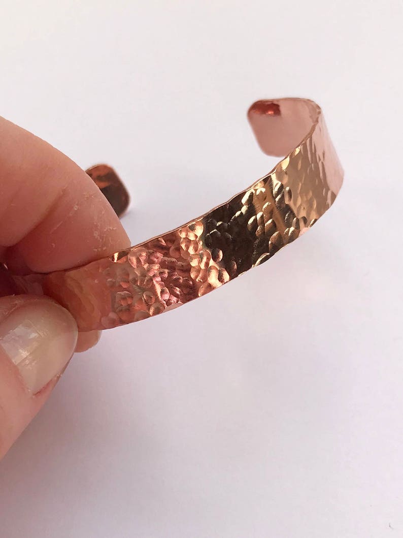 Rustic Copper Cuff Bracelet Hammered Copper Bracelet Cuivre - Etsy