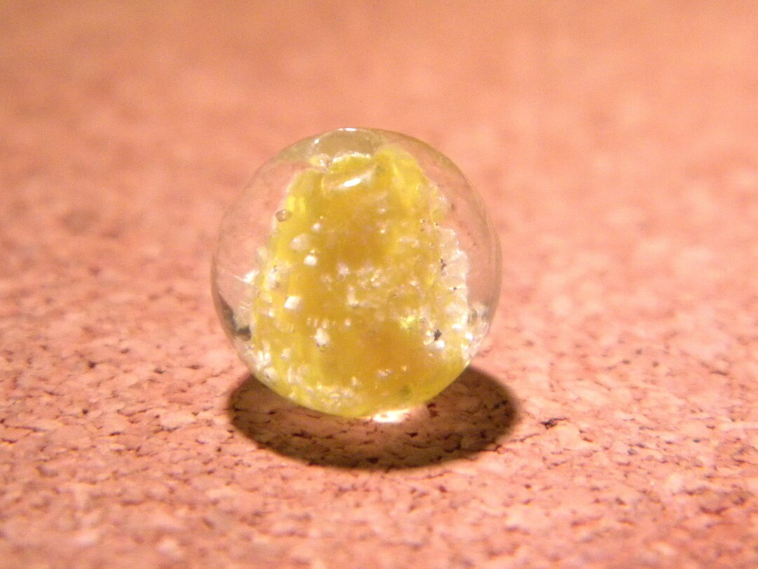 5 Beads 12 Mm - Phosphorescent in Handmade Lampwork Glass ...