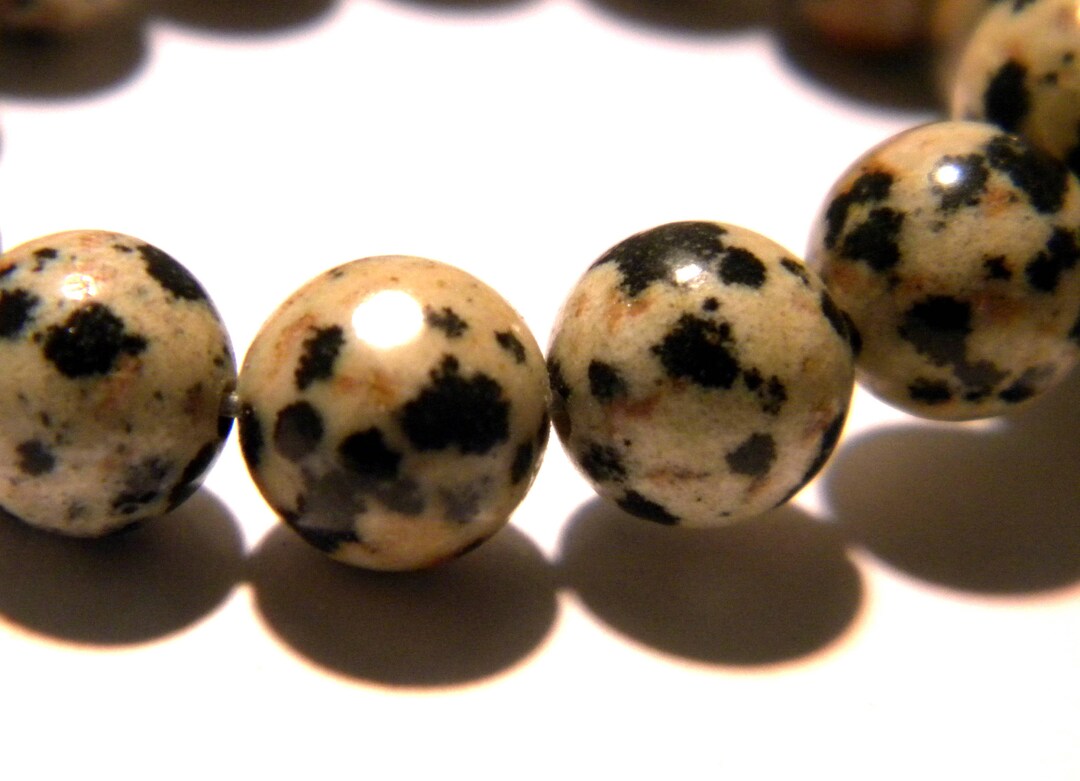20 Beads 8mm Round Beige Gem Stone G200 Dalmatian Jasper - Etsy UK