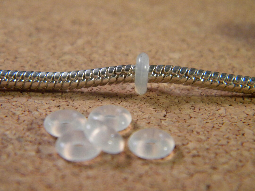 40 Rubber Rings for Stopper Clip Clasp-6mm-transparent-jewelry Creation ...