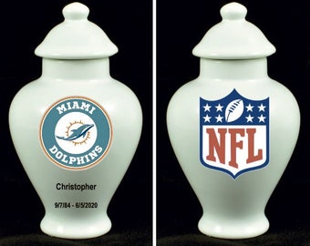 Miami Dolphins Urn - Etsy