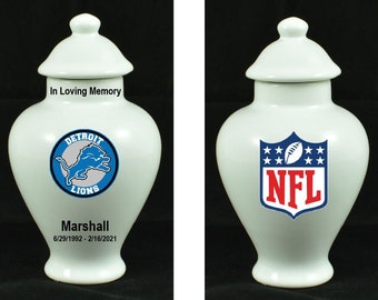 Detroit Lions Urn - Etsy
